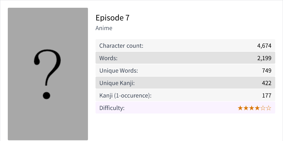 Tasuuketsu - Episode 7 - Detail - Jiten